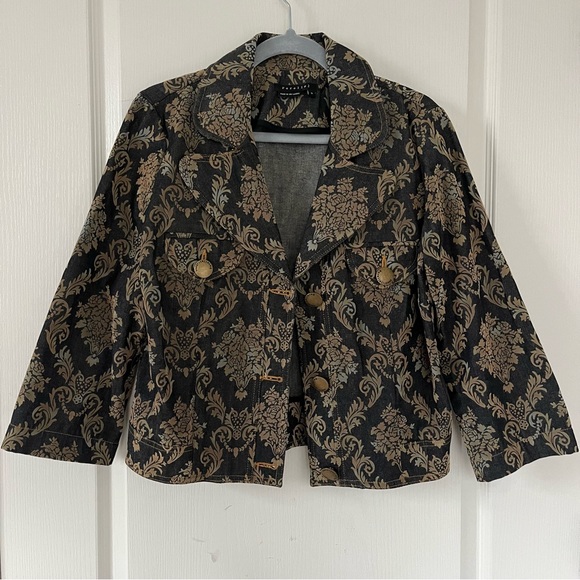 parallel | Jackets & Coats | Parallel Paisley Bohemian Jean Button ...